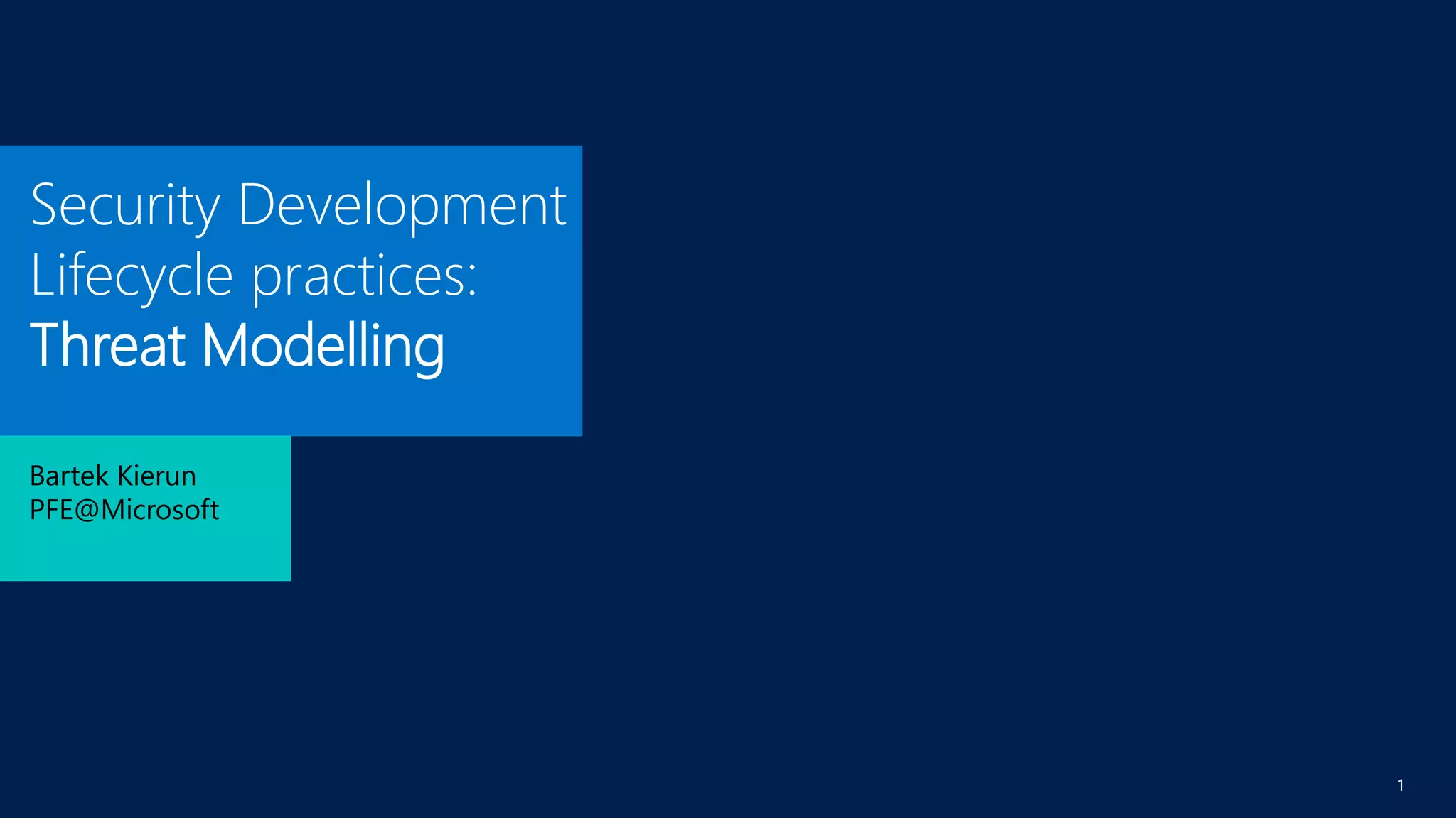 [Warsaw 26.06.2018] SDL Threat Modeling principles | PDF