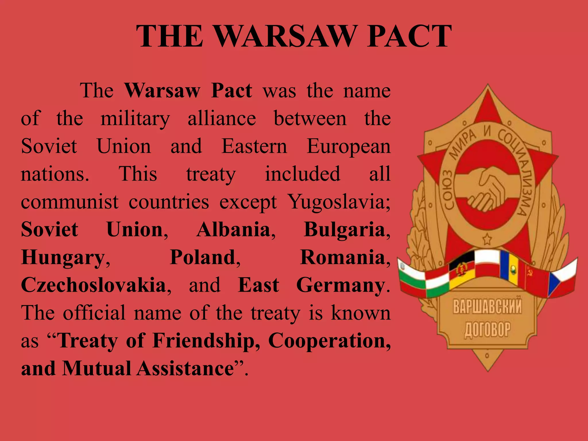 Warsaw Pact | PPTX