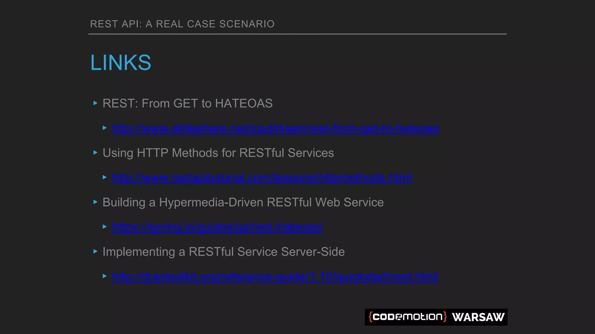 REST API: A Real Case Scenario | PPTX