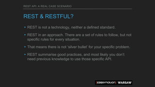 REST API: A Real Case Scenario | PPTX
