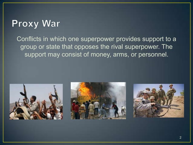 Wars by proxy | PPTX