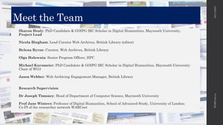 Web Archive Research Skills and Tools Survey (WARST) | PPT