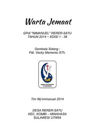 Buku Warta Jemaat Immanuel - Thn. 2014 | PDF