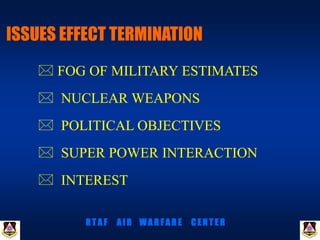 บรรยาย War termination | PPT