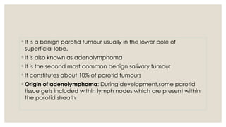 warthin tumour(surgery mbbs ) ug presentation | PPTX