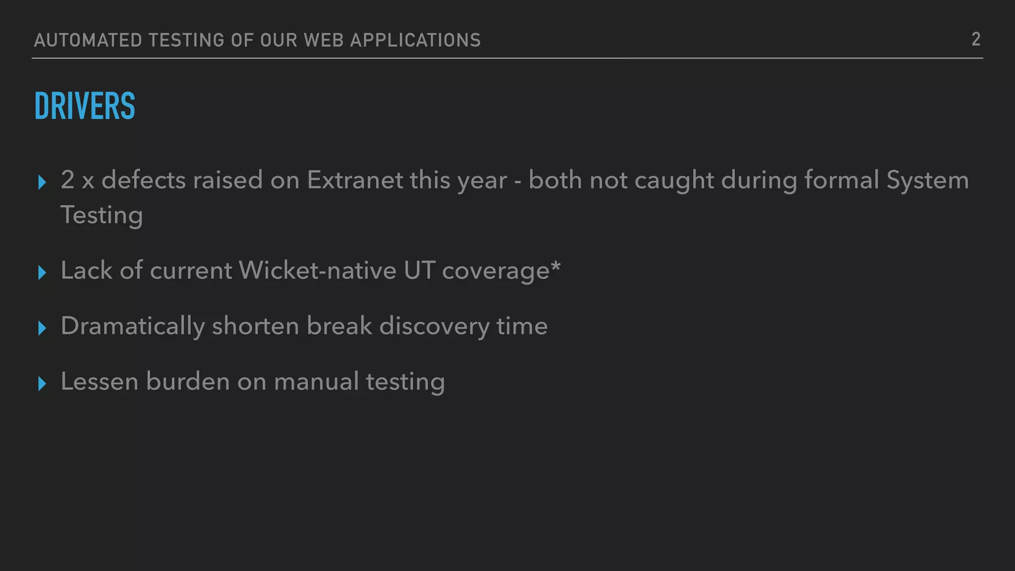 WARTHOG - Web Application Regression Test Hand Of God | PPT