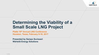 Determining the Viability of a Small Scale LNG Project | PDF