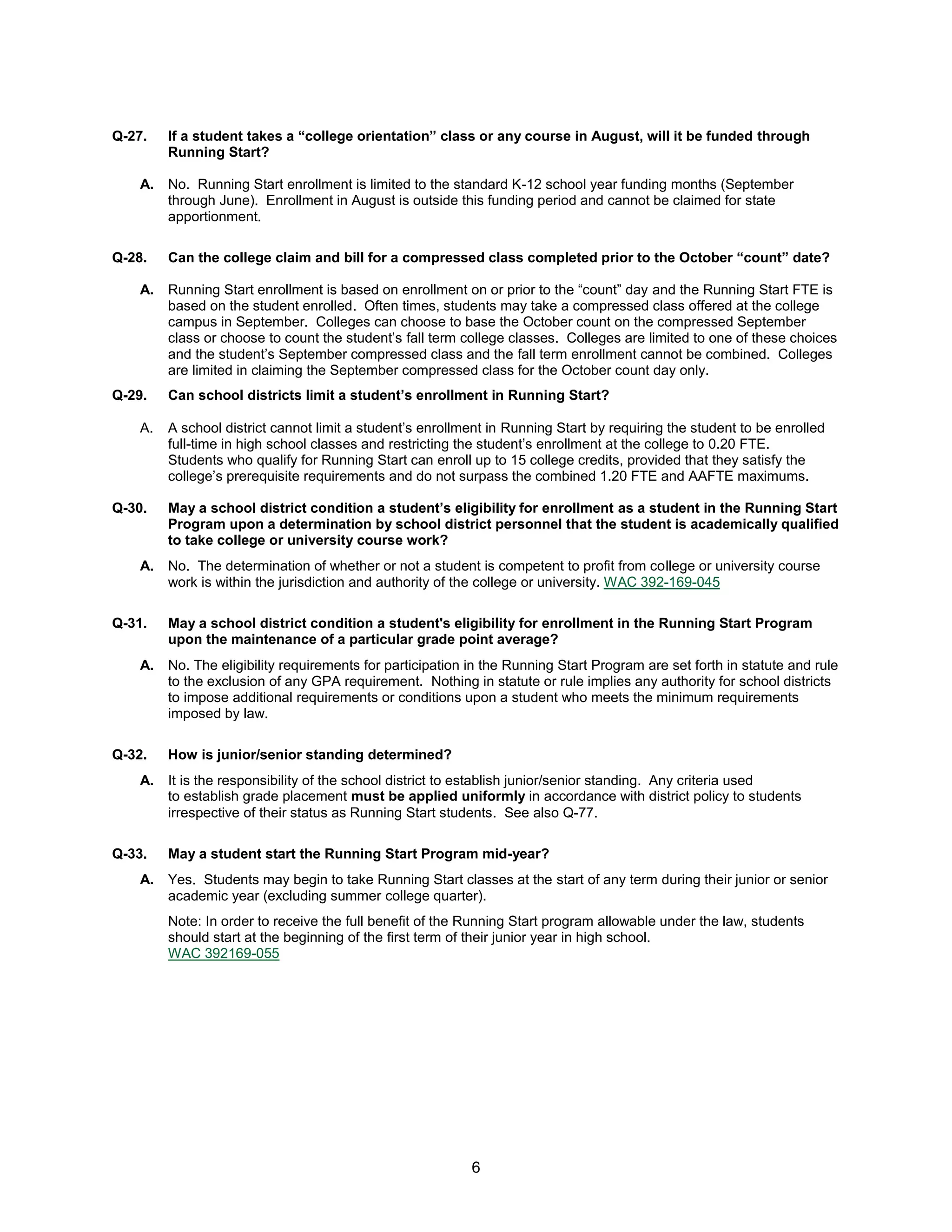 Washington State Running Start program | PDF