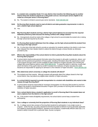 Washington State Running Start program | PDF