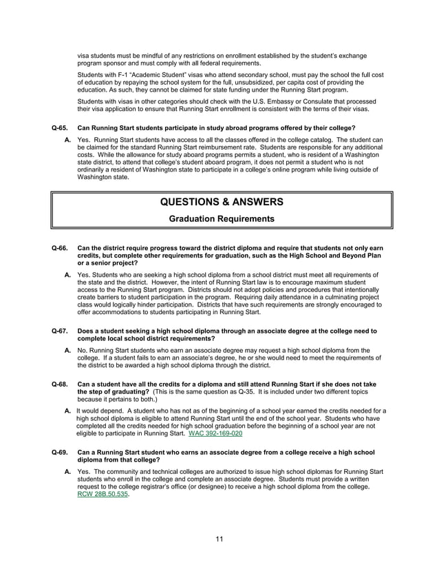 Washington State Running Start program | PDF