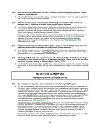 Washington State Running Start program | PDF