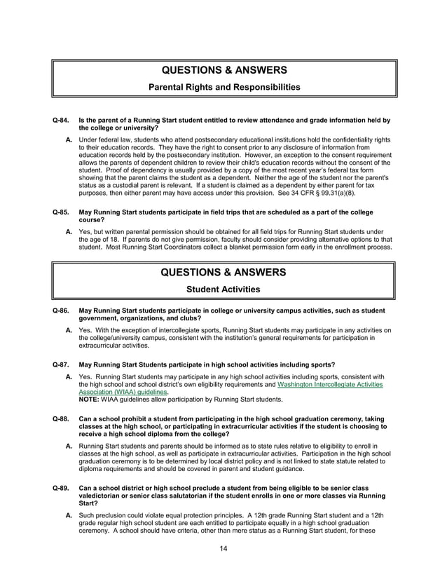 Washington State Running Start program | PDF