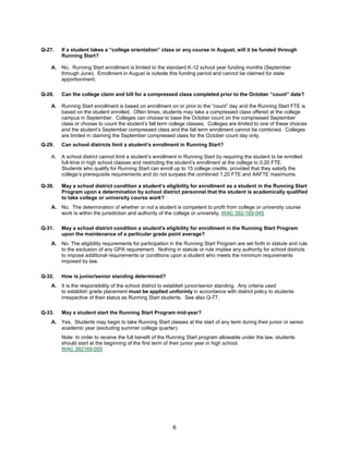 Washington State Running Start program | PDF