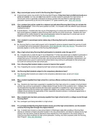 Washington State Running Start program | PDF