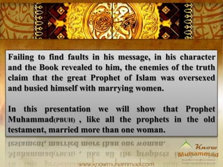 Was Prophet Polygmous | PPSX