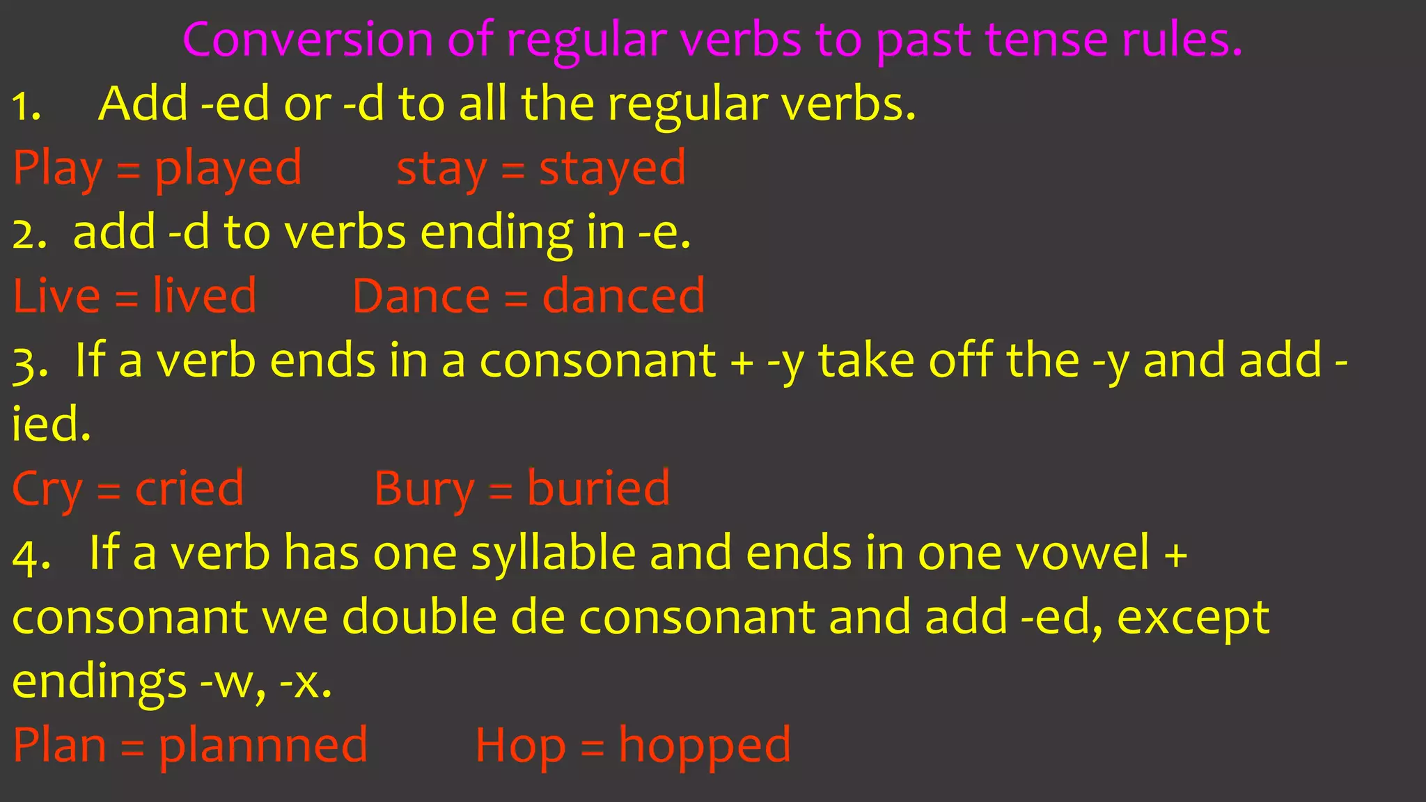 Was were and past simple | PPT