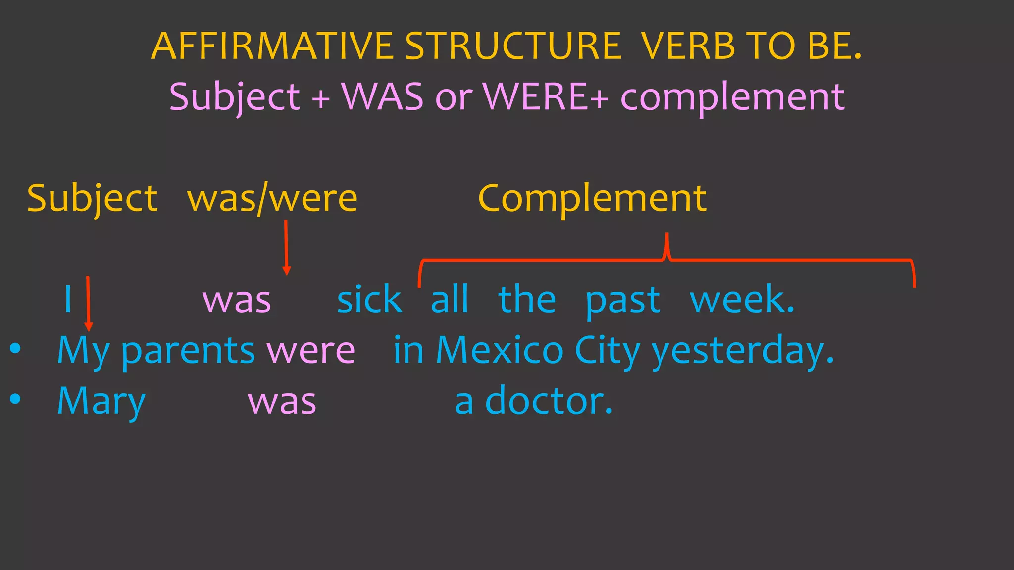 Was were and past simple | PPT