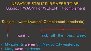 Was were and past simple | PPT