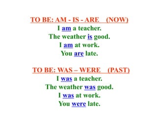 Was - Were - past to be - 01.ppt