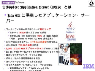 WebSphere Application Server V8.5.5 Libertyプロファイルのご紹介 #jjug_ccc #ccc_r51 | PPT