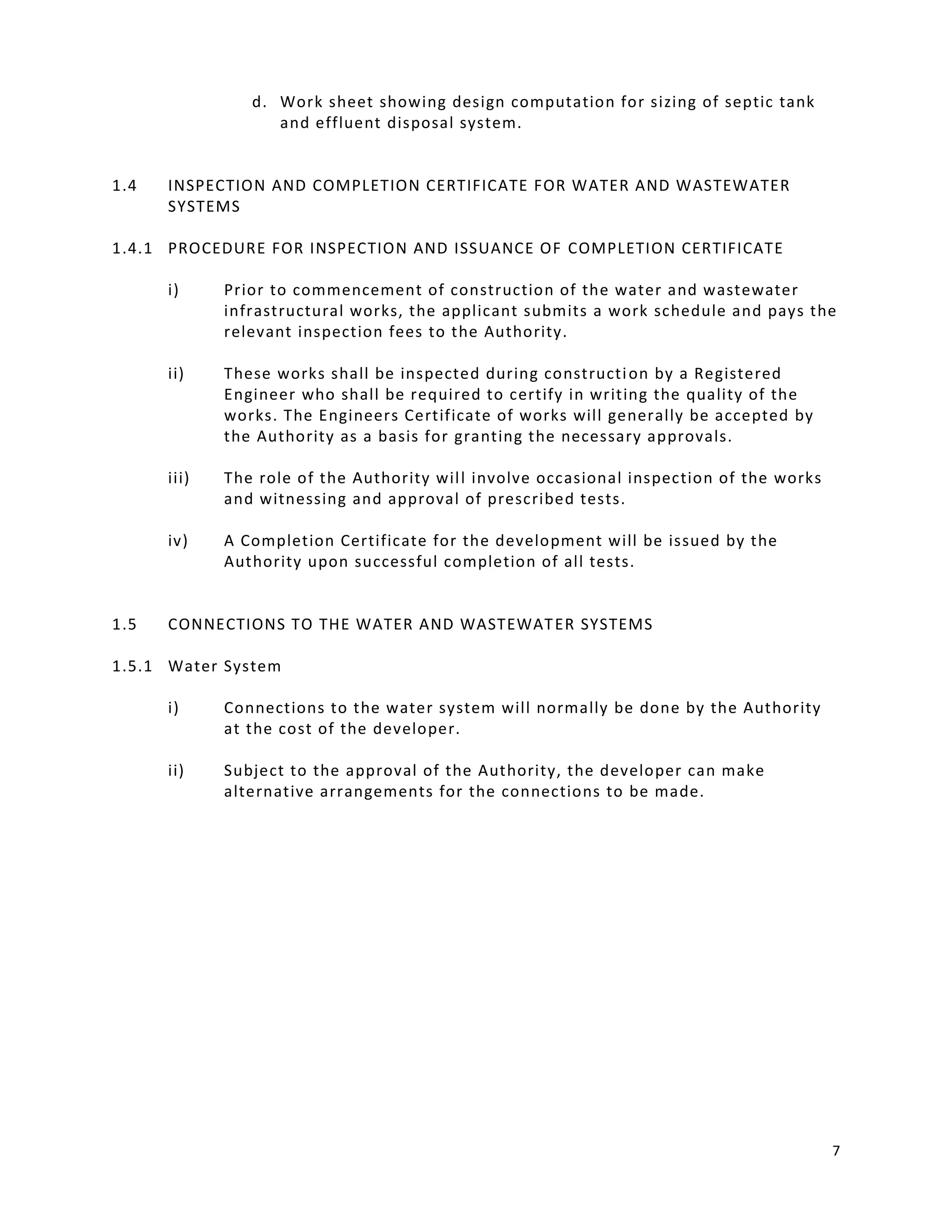 Wasa guidelines for design of water and wastewater systems | PDF