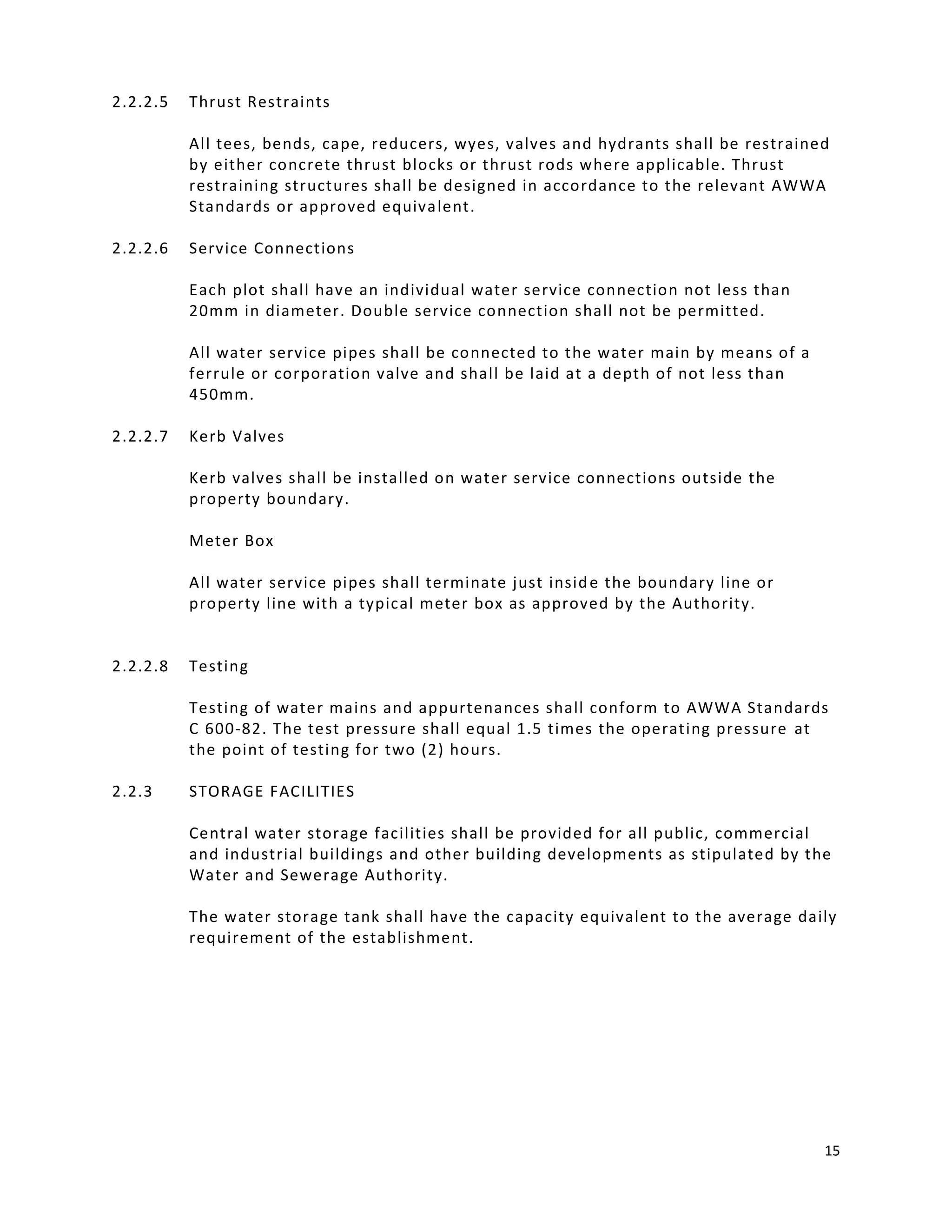 Wasa guidelines for design of water and wastewater systems | PDF