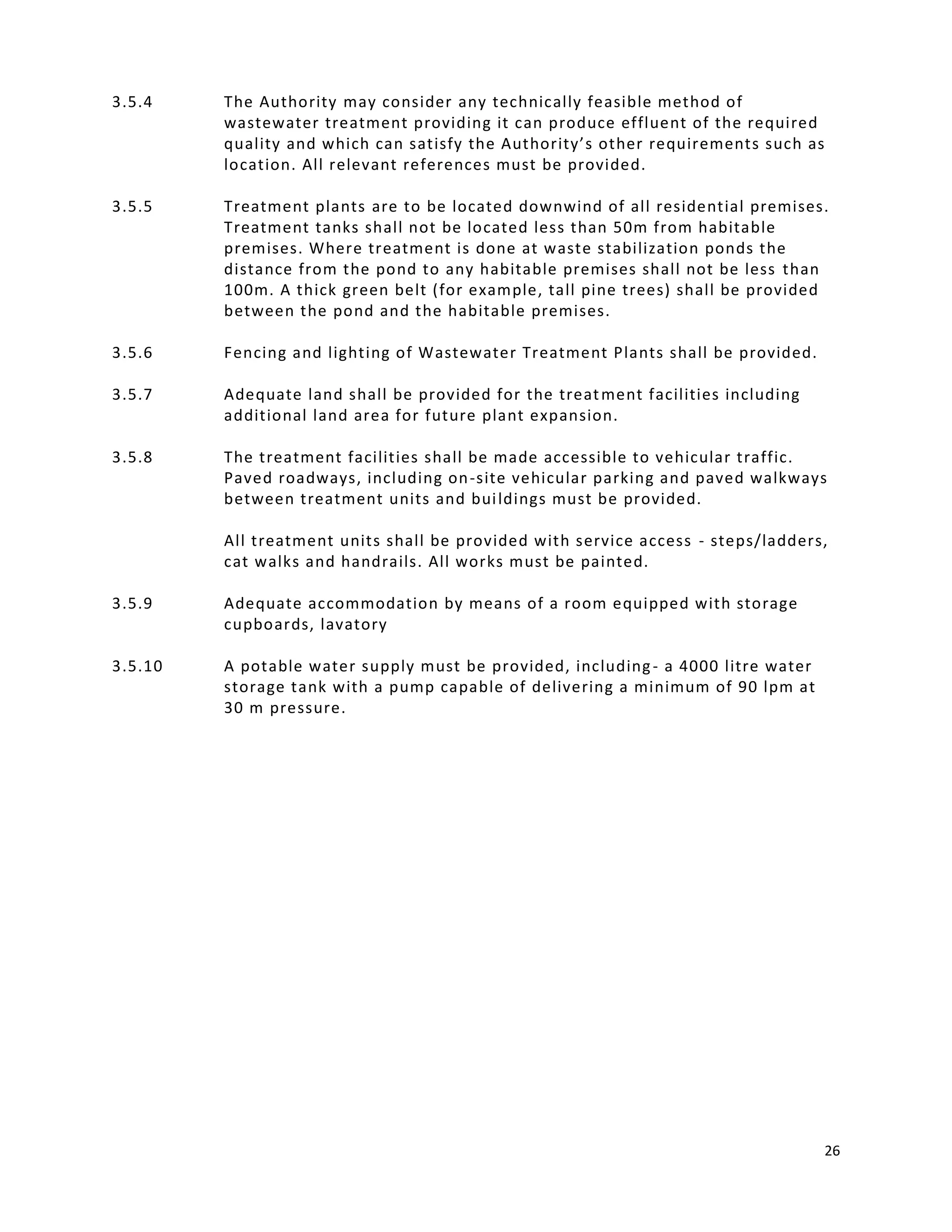 Wasa guidelines for design of water and wastewater systems | PDF