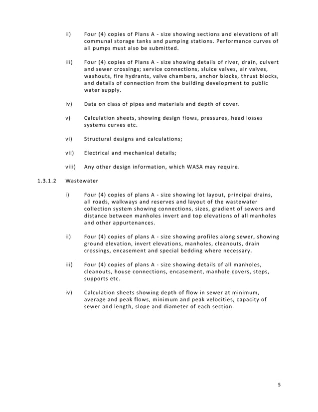 Wasa guidelines for design of water and wastewater systems | PDF ...