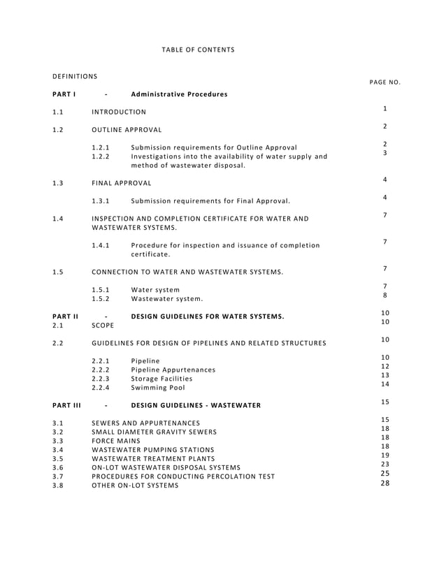 Wasa guidelines for design of water and wastewater systems | PDF ...