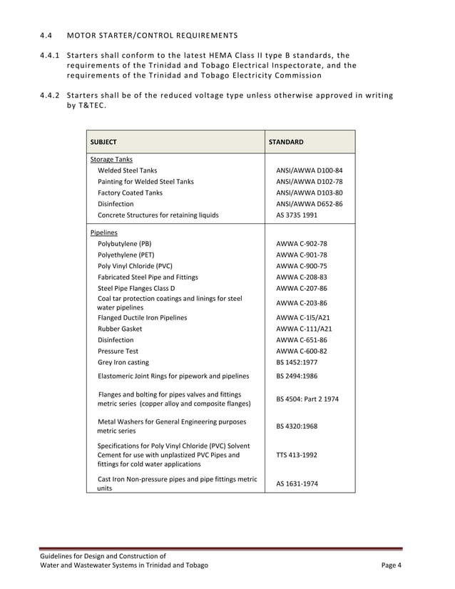 Wasa guidelines for design of water and wastewater systems | PDF ...