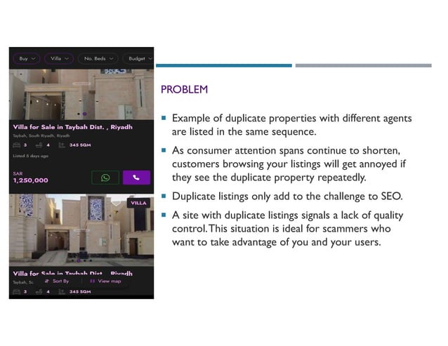 Duplicate Listing in Property Portal | PPT