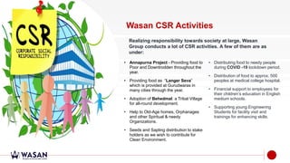 Wasan Group Portfolio | PPT
