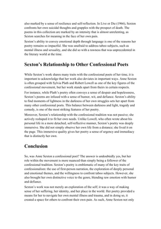 Was Anne Sexton a Confessional Poet.docx