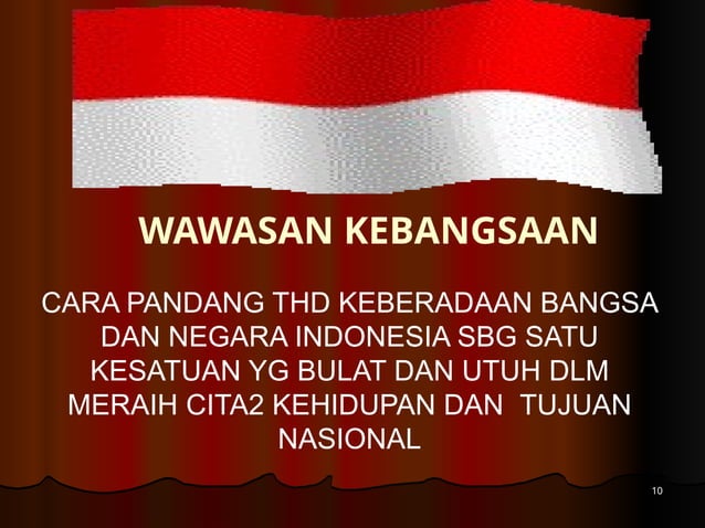 Peningkatan Wawasan Kebangsaan Bagi Elemen Masyarakat | PPTX