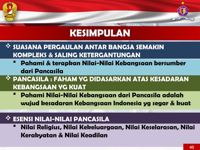 WASBANG PANCASILA Materi Wawasan Kebangsaan Pemuda pancasila.ppt