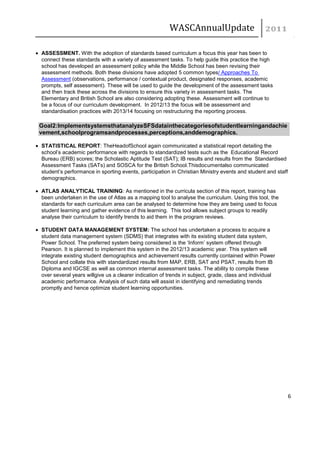 Wasc final progress report for seoul foreign school june 2012 | DOCX