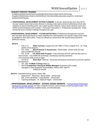 Wasc final progress report for seoul foreign school june 2012 | DOCX