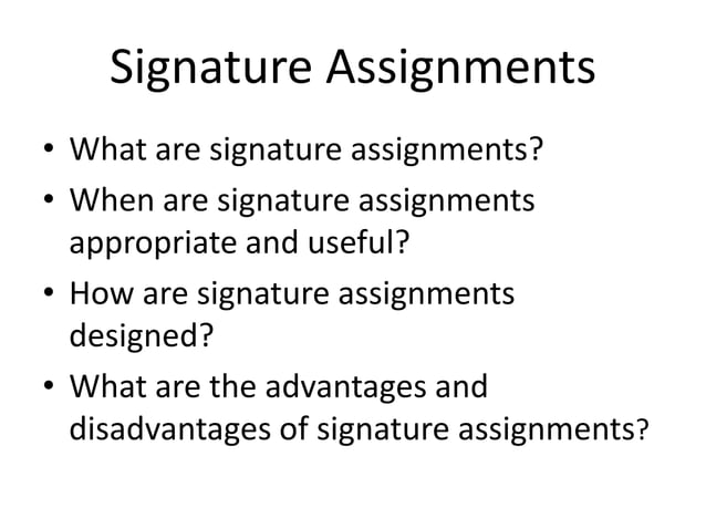 Amy Driscoll: Signature Assignments | PPTX | Educational Assessment ...