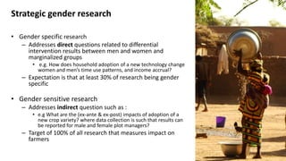 Was and ds ds crp gender implementation workshop | PPT