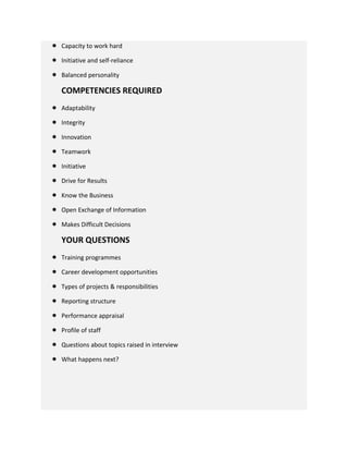 Interview skills | PDF