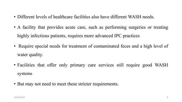 Water Sanitation And Hygiene At Institution Ppt