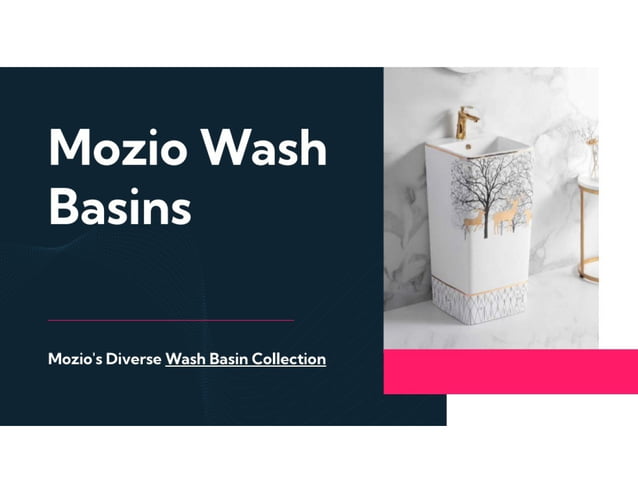 Mozio Wash Basins: Design, Colour, & Form | PPT