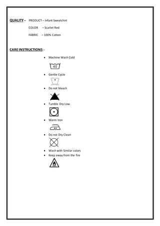 Wash care label analysis | DOCX