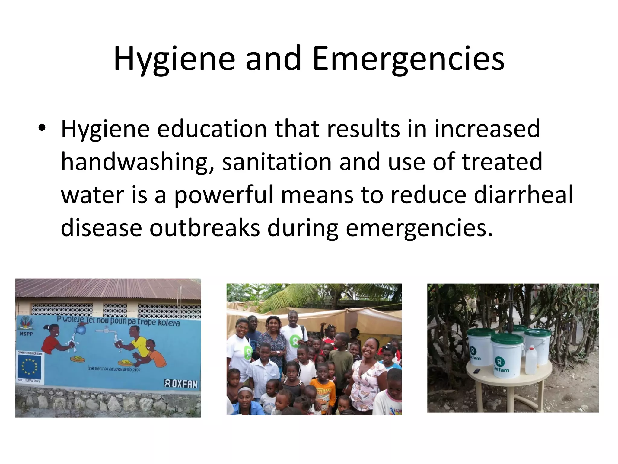 WASH during Emergencies - Presented at MIT Class "Disseminating WASH ...