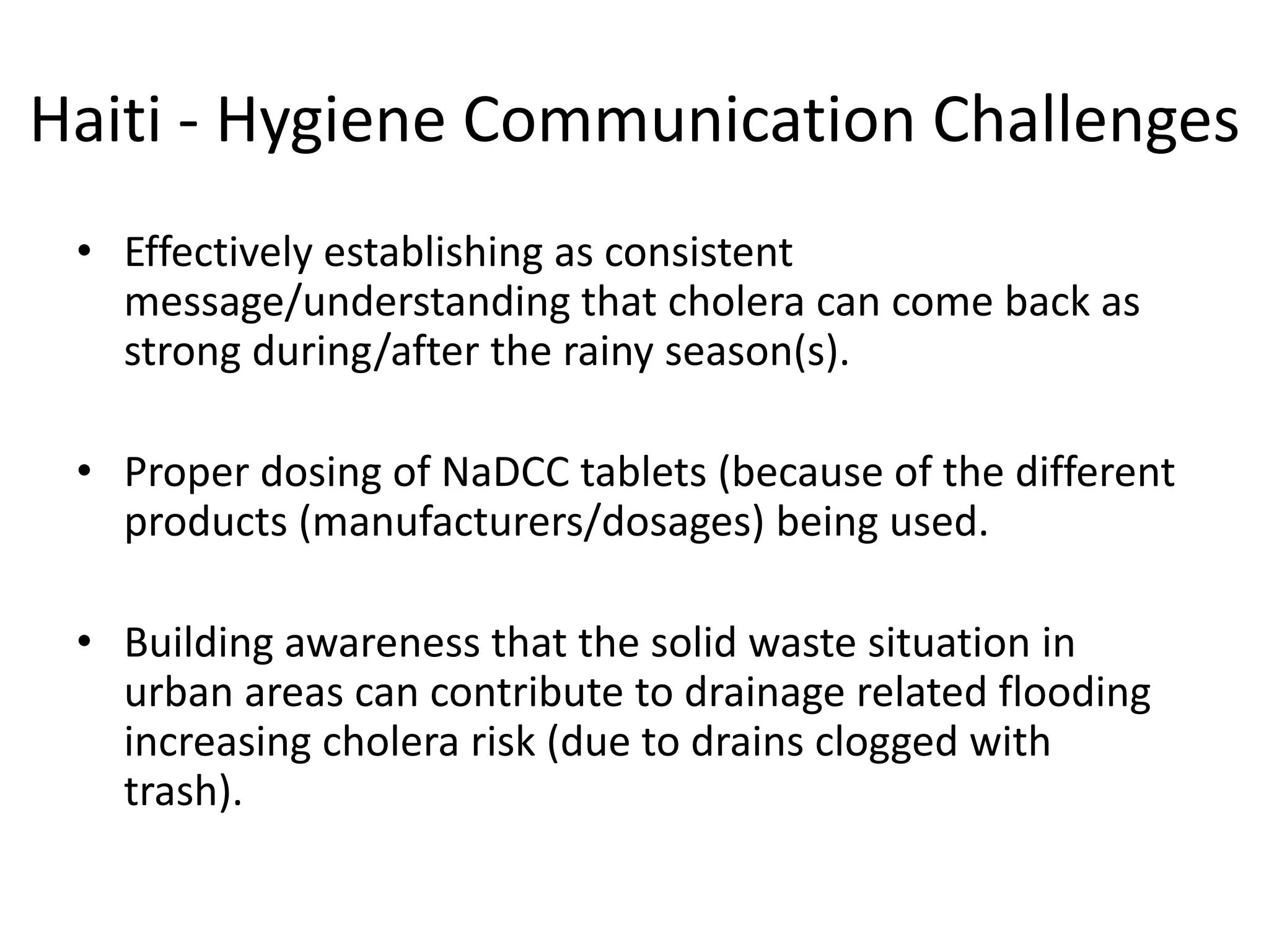 WASH during Emergencies - Presented at MIT Class "Disseminating WASH ...