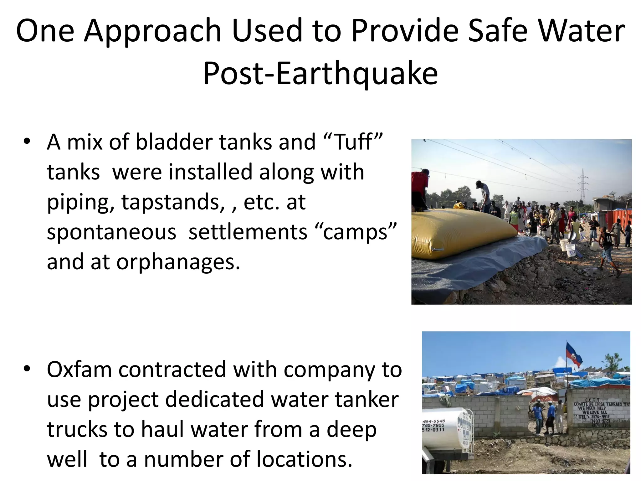 WASH during Emergencies - Presented at MIT Class "Disseminating WASH ...