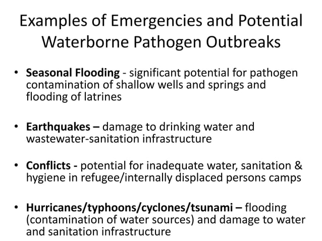 WASH during Emergencies - Presented at MIT Class "Disseminating WASH ...
