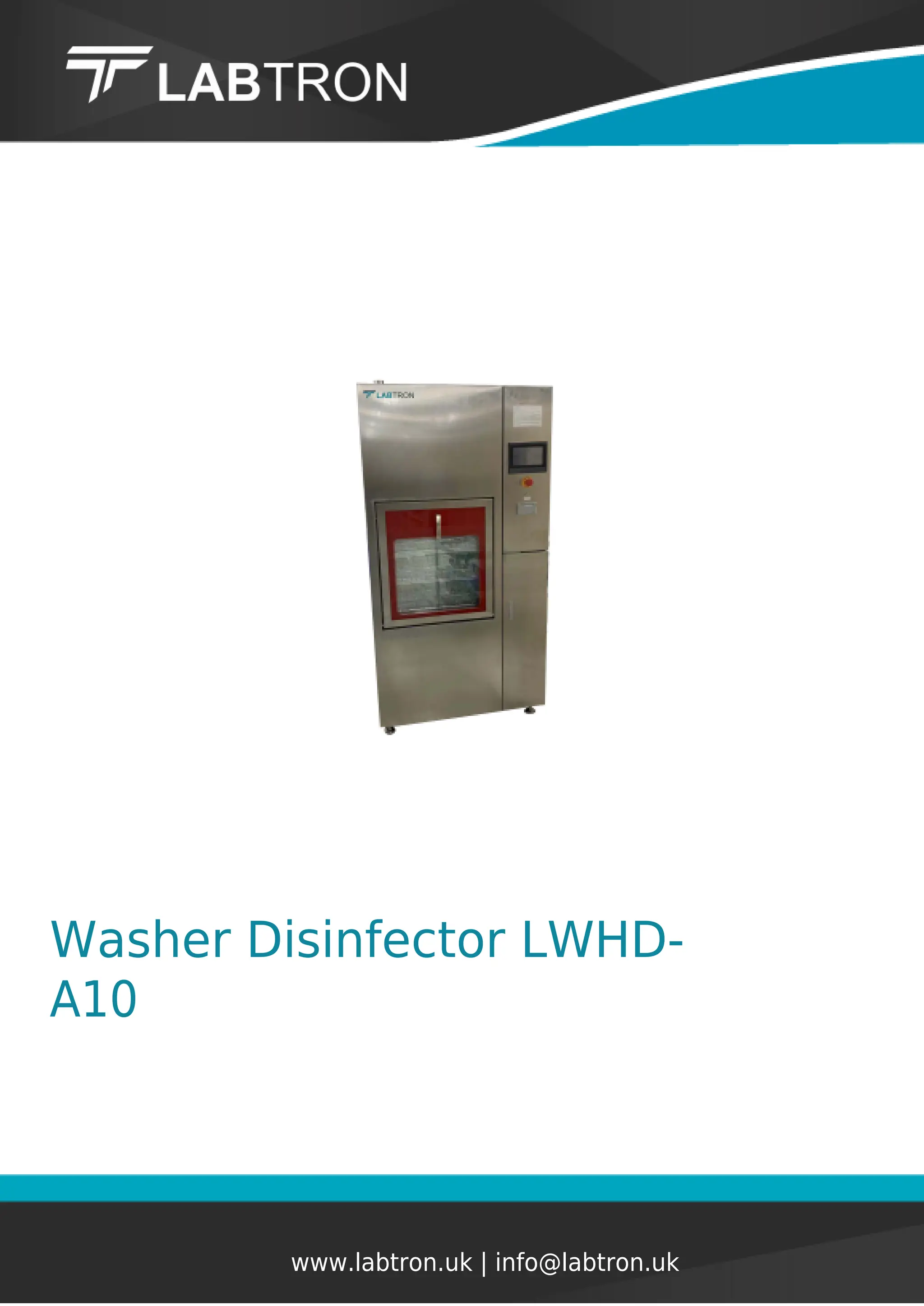 Washer-Disinfector | PDF