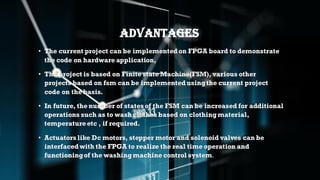 WASHING MACHINE-PPT by ExTc students of BVCOE college | PDF