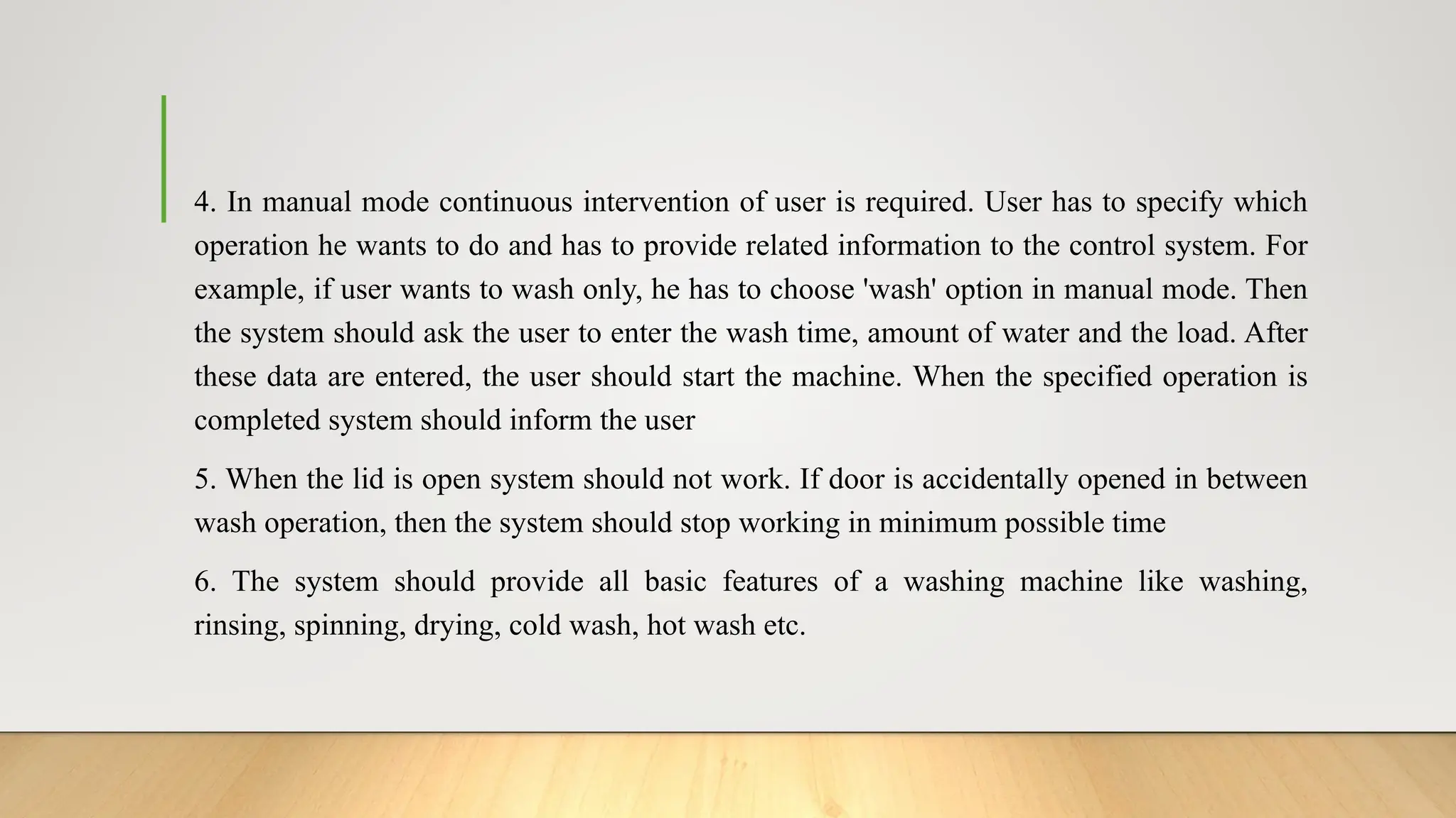 Washing machine case study: Types and Design metrics,Functional modes ...